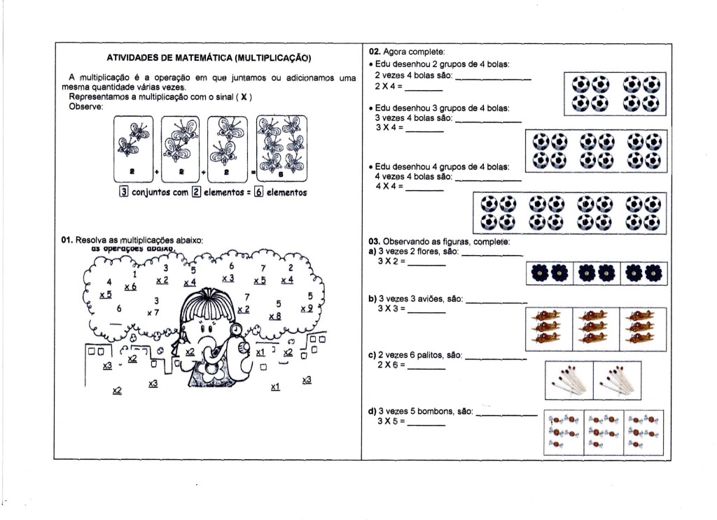 Multiplicação · Alfabetização Blog