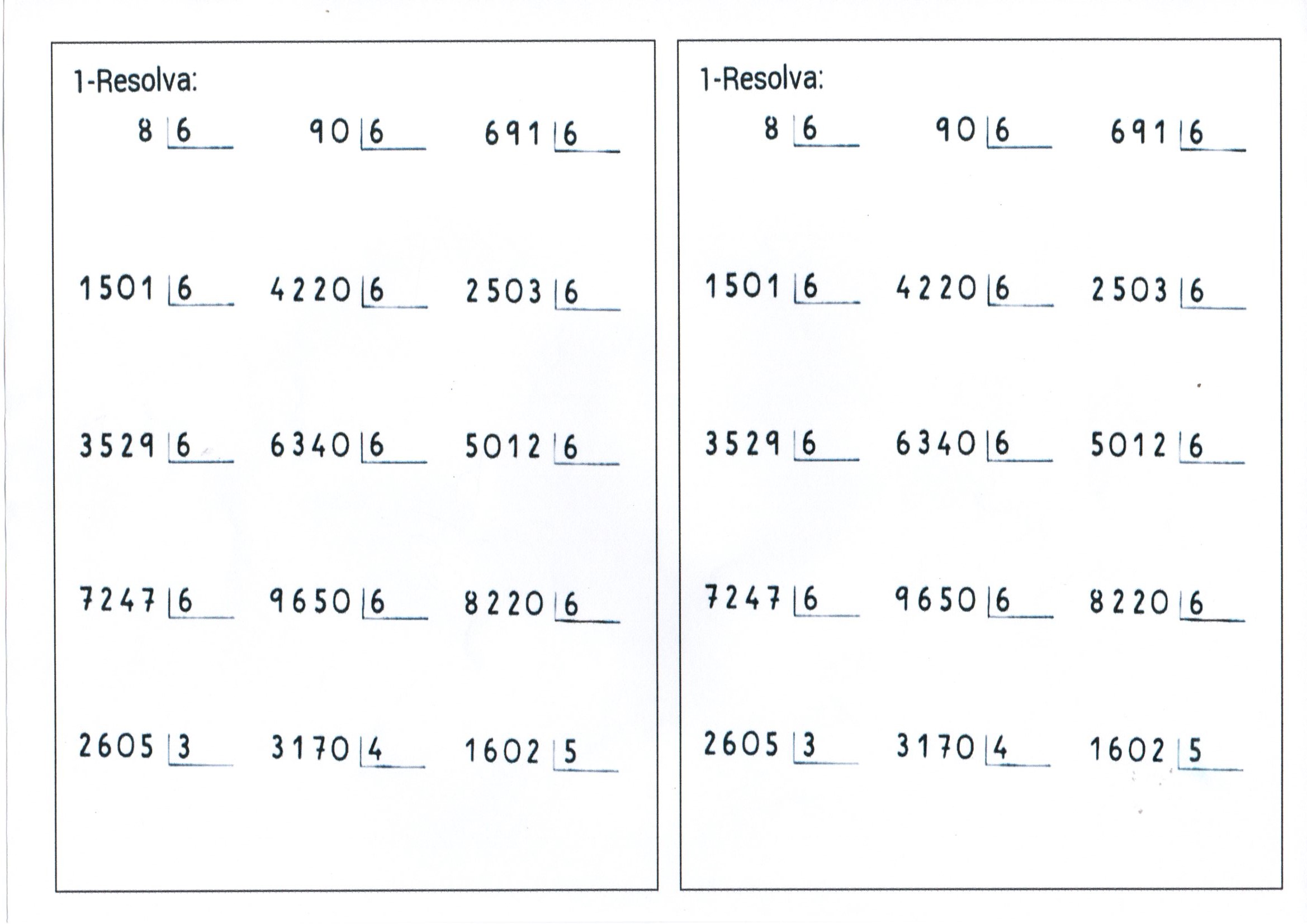 💖Divisão pronta para resolver · Alfabetização Blog