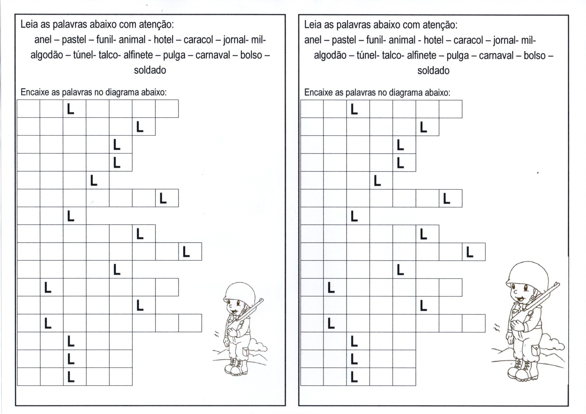💖Diagrama AL EL IL OL UL · Alfabetização Blog